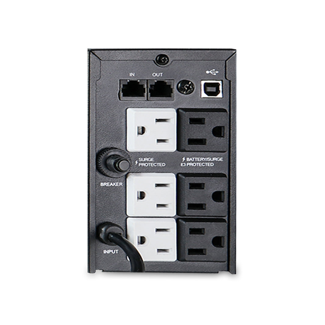 SKE Power SK600 UPS Battery Backup 600VA/360W LCD Surge Protector ...