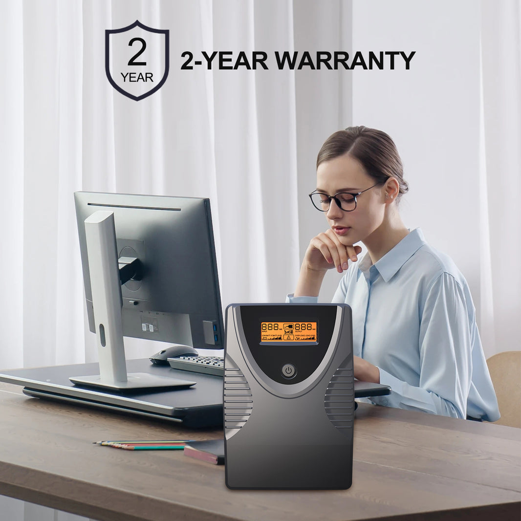 SKE Power SK425 UPS Battery Backup and Surge Protector 425VA/240W ...