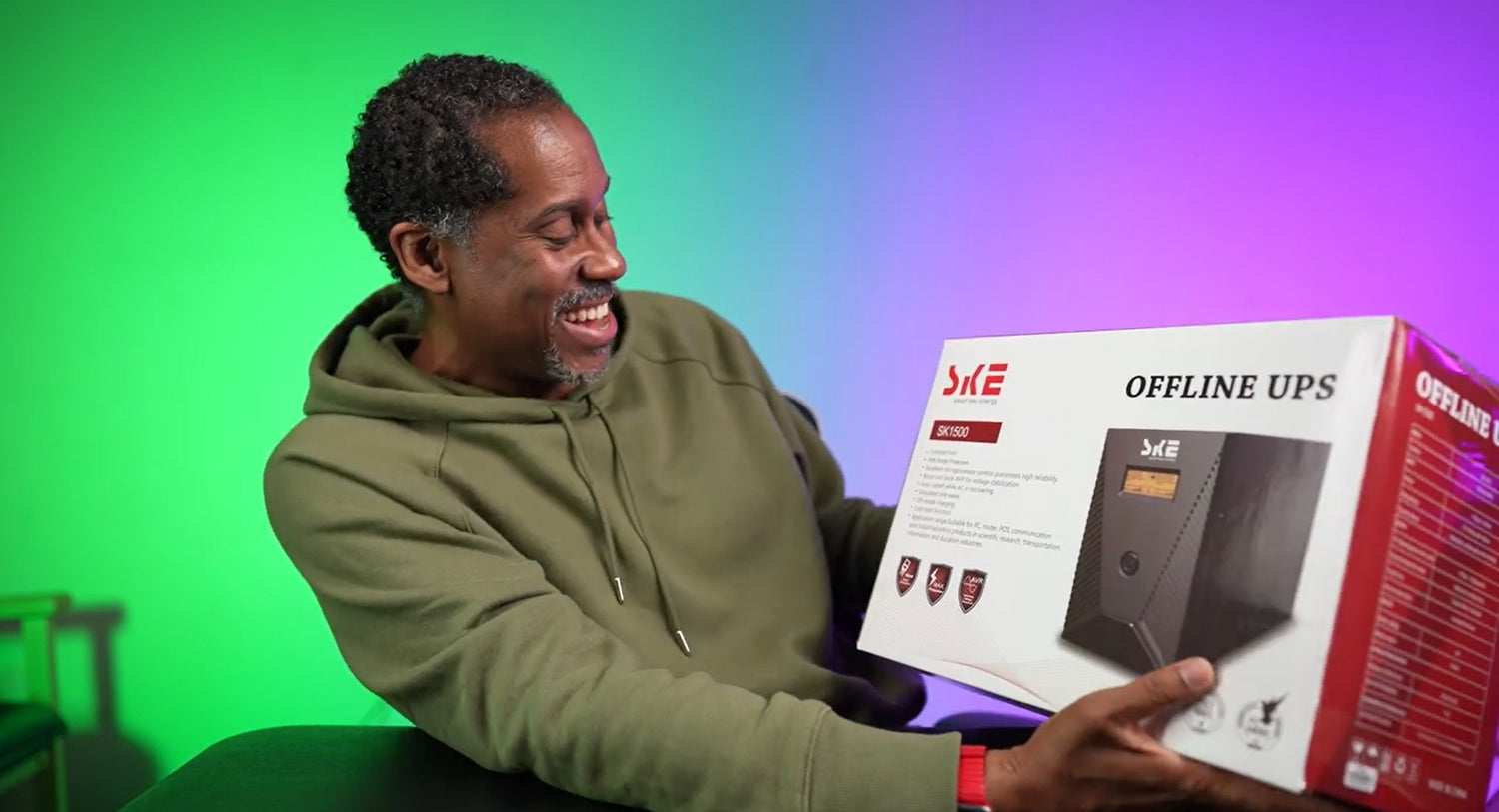 SKE Power UPS Battery Backup Power Supply System for Computer Uninterr ...